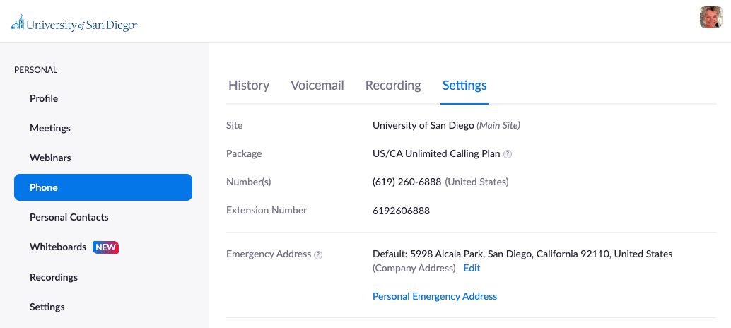 Zoom Phone - Information Technology Services - University of San Diego