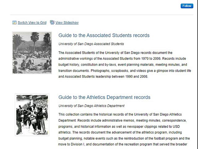 University Archives - Copley Library - University of San Diego