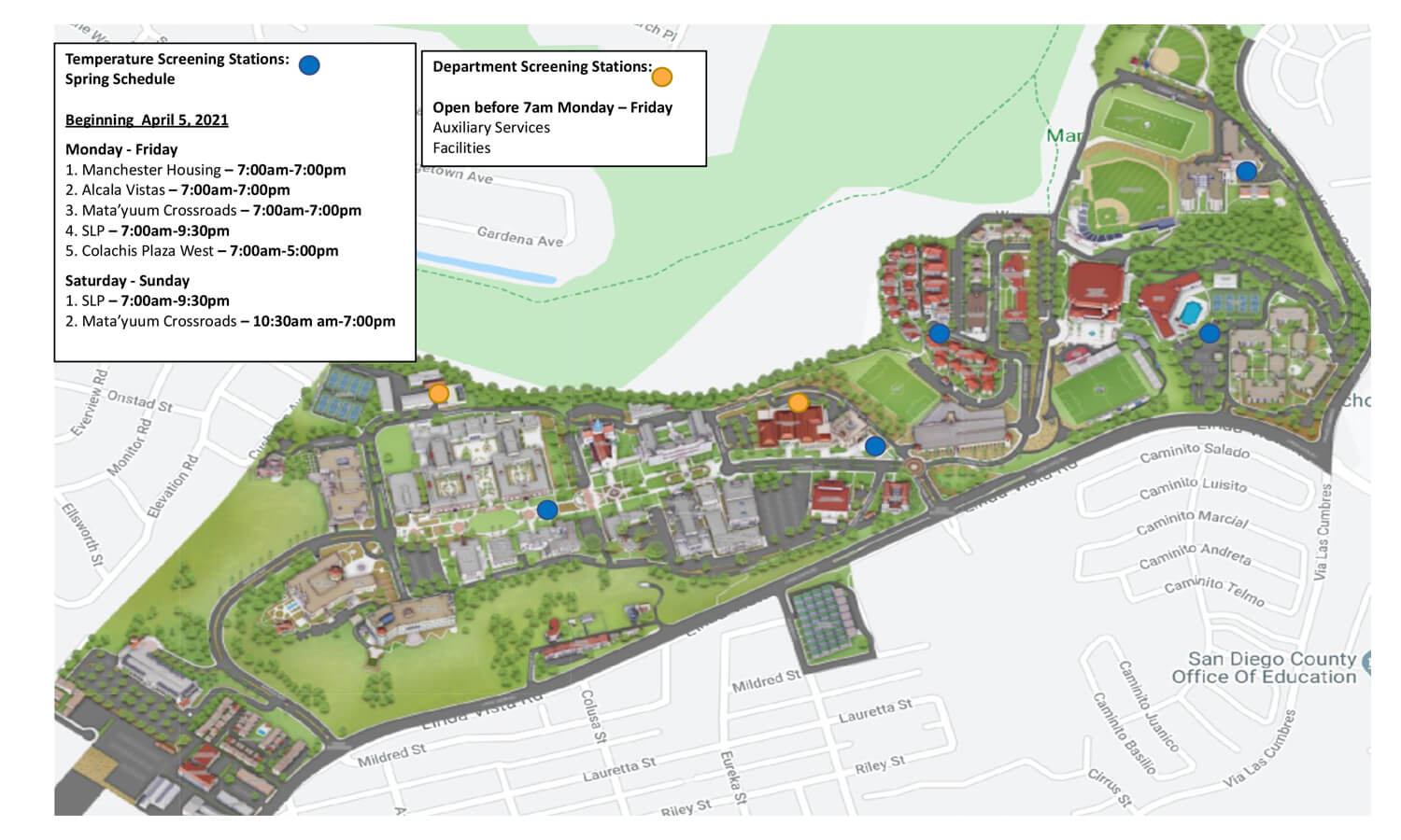 University Of California San Diego Campus Map - Map