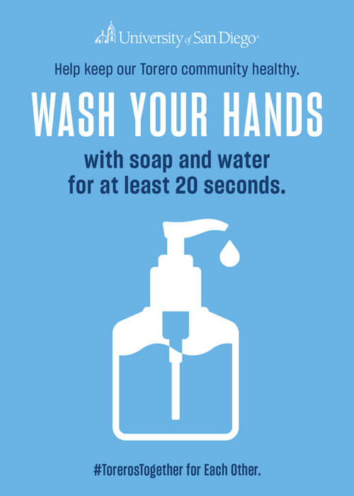 Campus Signage - USD COVID-19 Campus Action Plan - University of San Diego