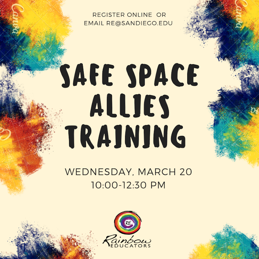 Safe Space Allies Training - University of San Diego