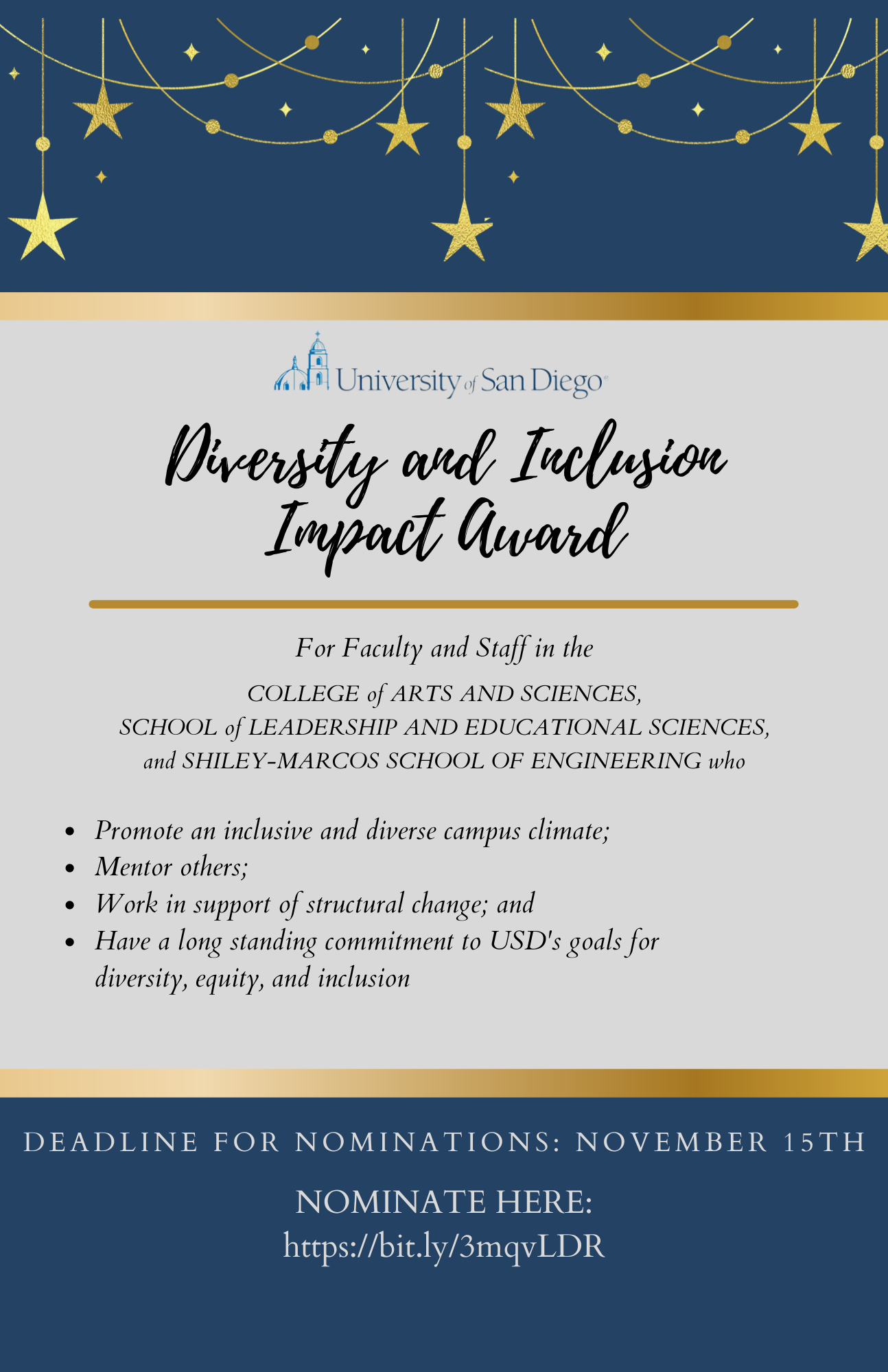 Call for Nominations for the Diversity and Inclusion Impact Award ...