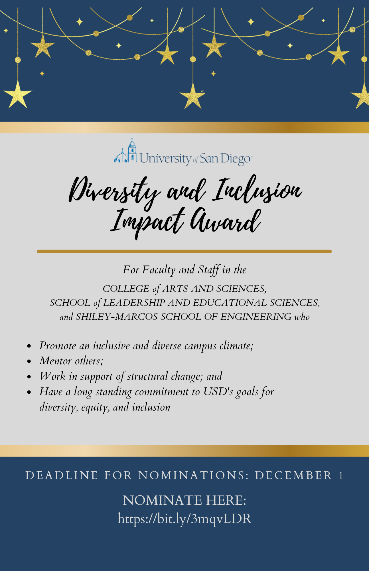 Call for Nominations for The Diversity and Inclusion Impact Award ...
