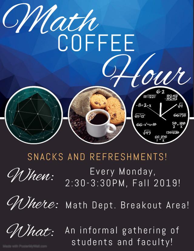 Math Coffee Hour - University of San Diego
