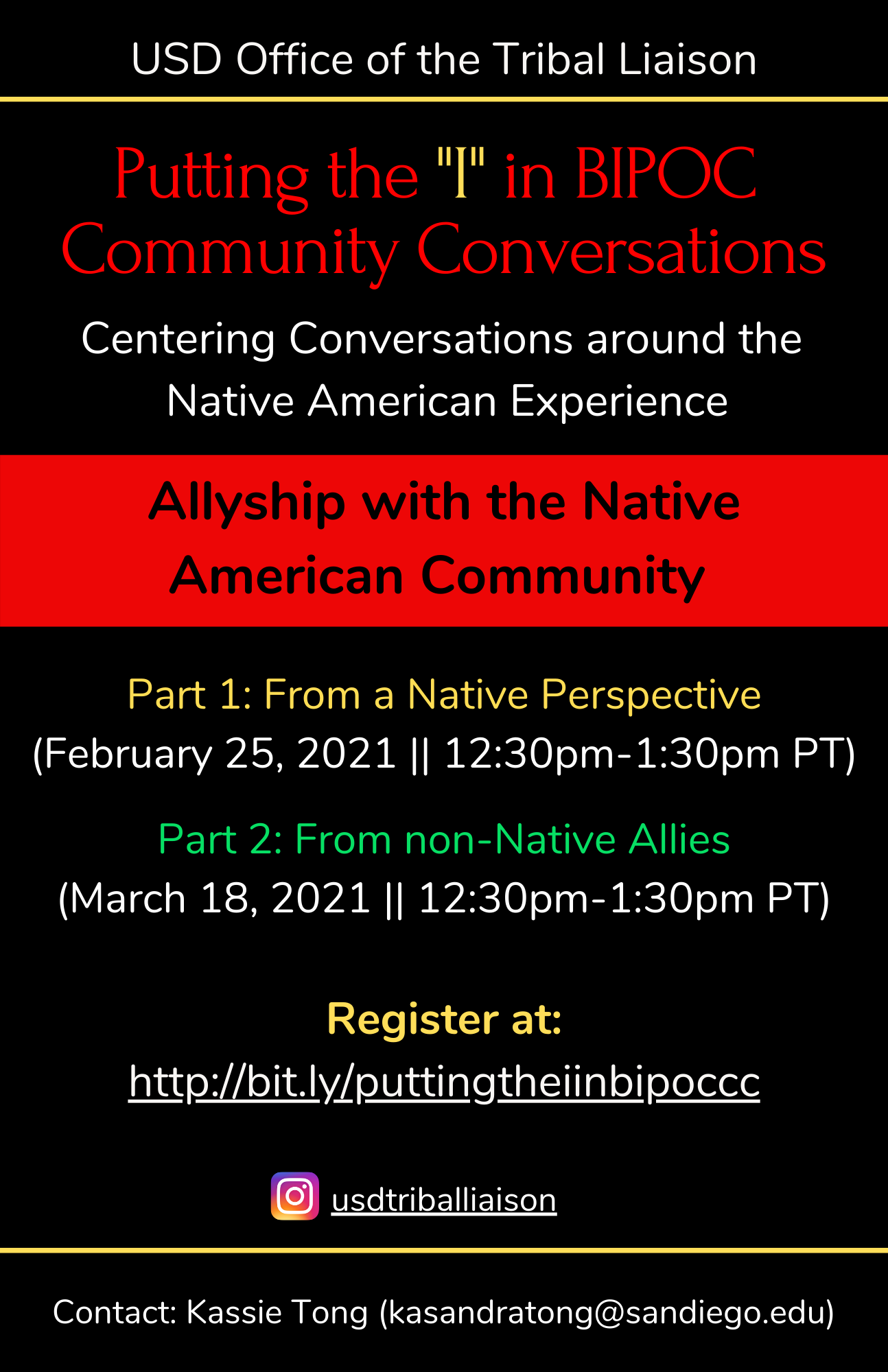 Campus Event - Putting the "I" in BIPOC: Community Conversations Part 2 ...