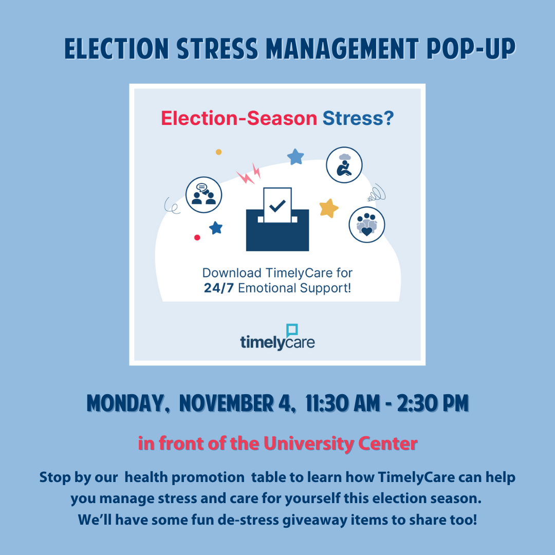 Campus Event - Election Stress Management Pop-up Event – USD News ...