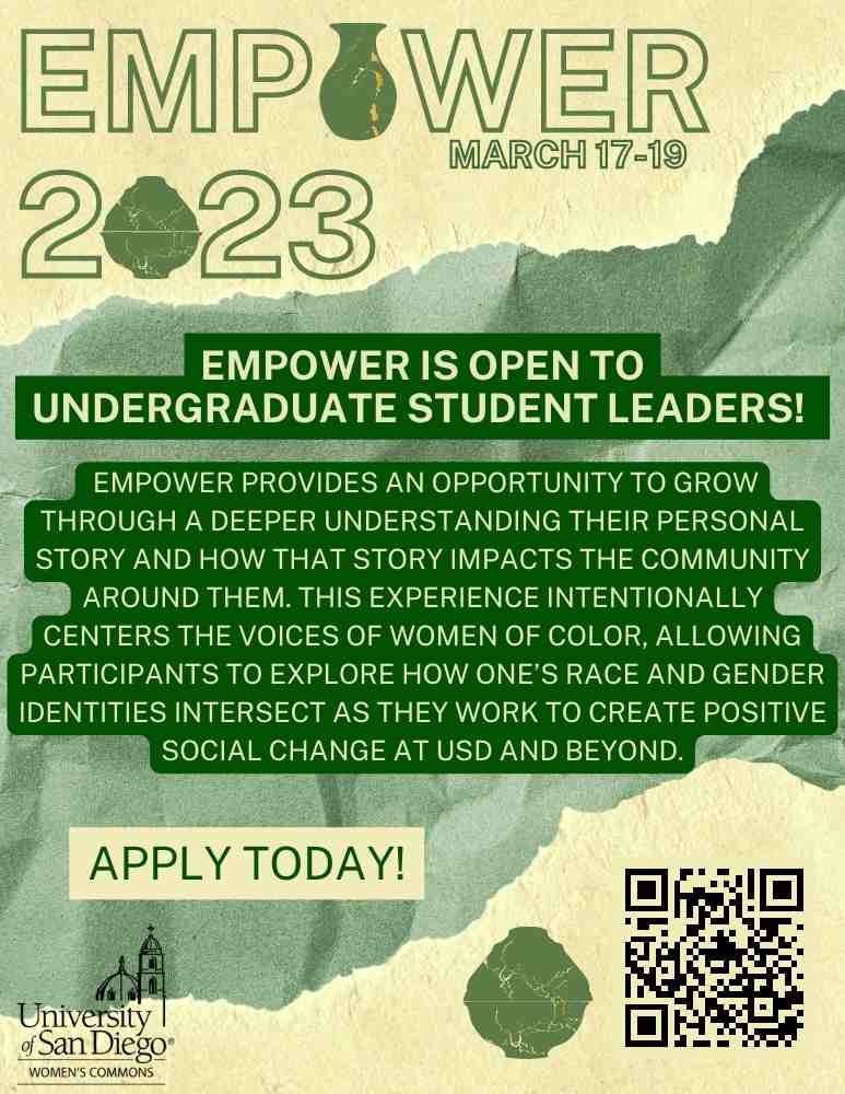 Apply to EMPOWER retreat 2023! - University of San Diego