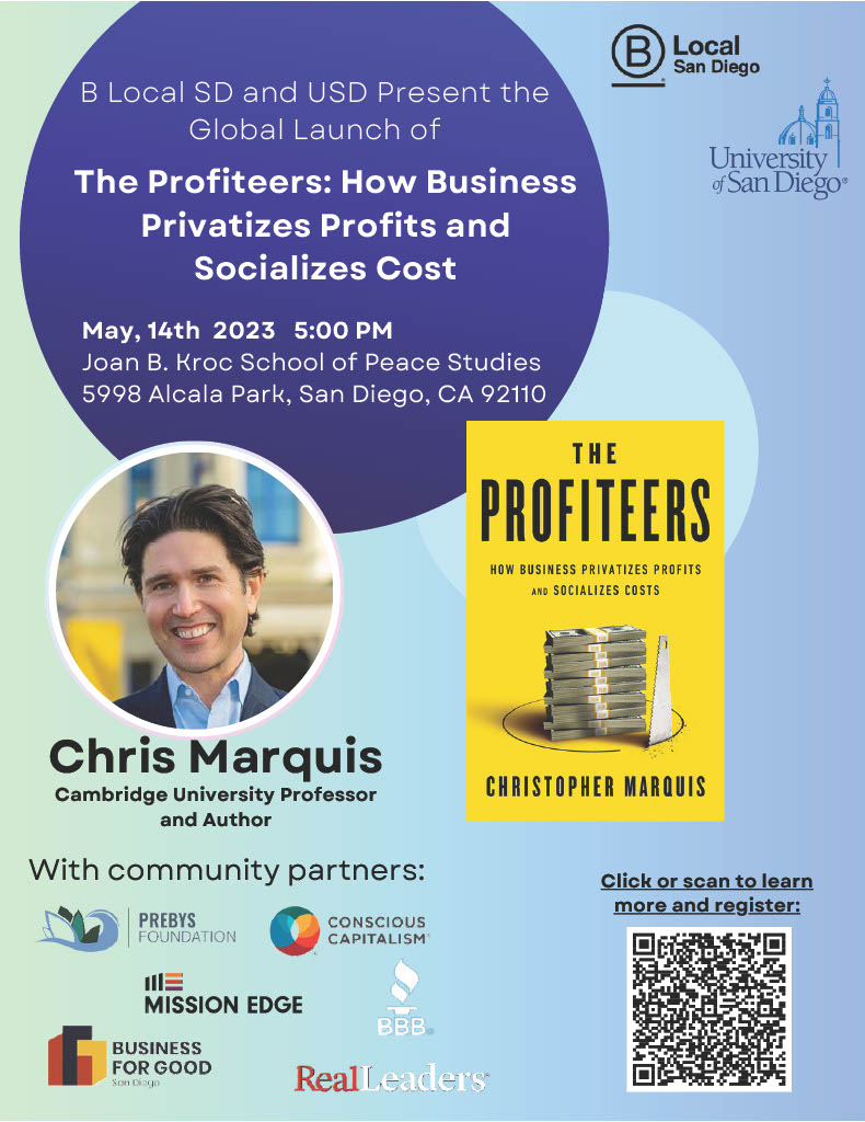 Campus Event - The Profiteers: How Business Privatizes Profits and ...