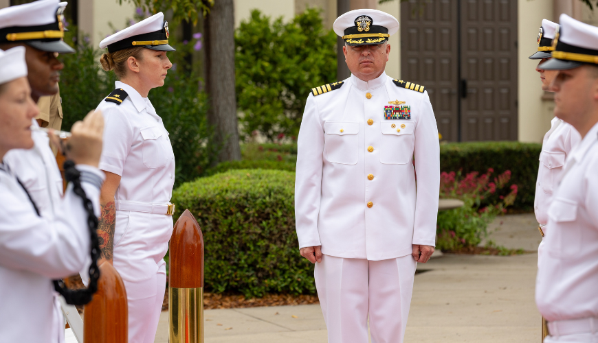 Captain Daniel Cobian Relieves Captain Gerald Olin as Commanding ...