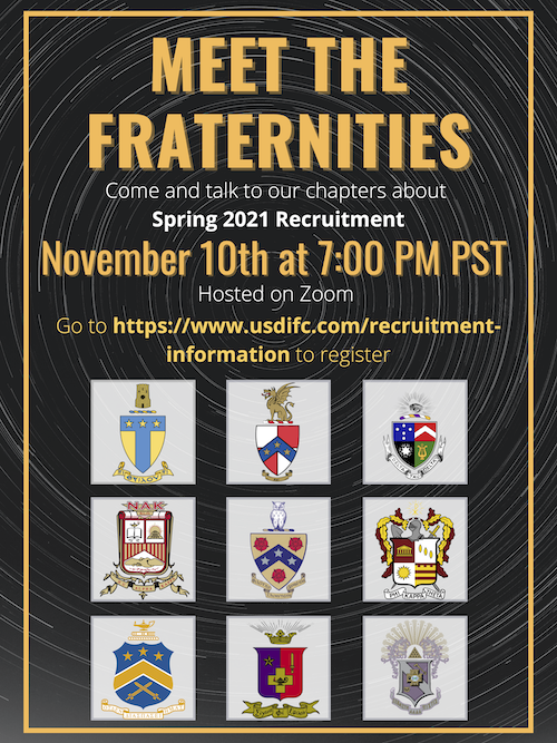 Flyer For A Fraternity Rush