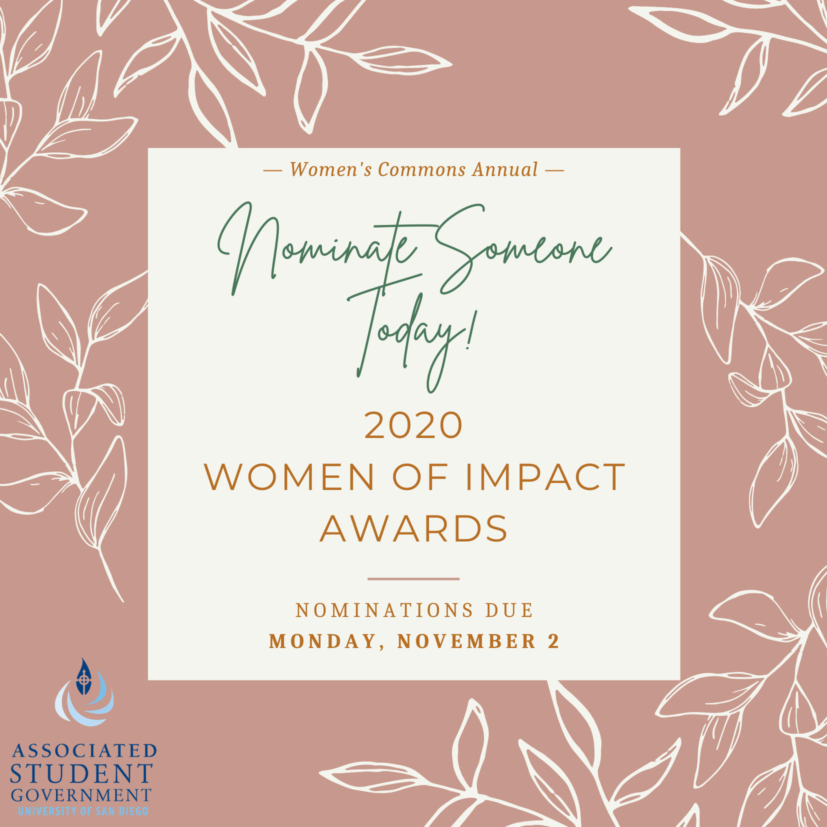Woman of Impact Award Nominations Now Being Accepted - University of ...