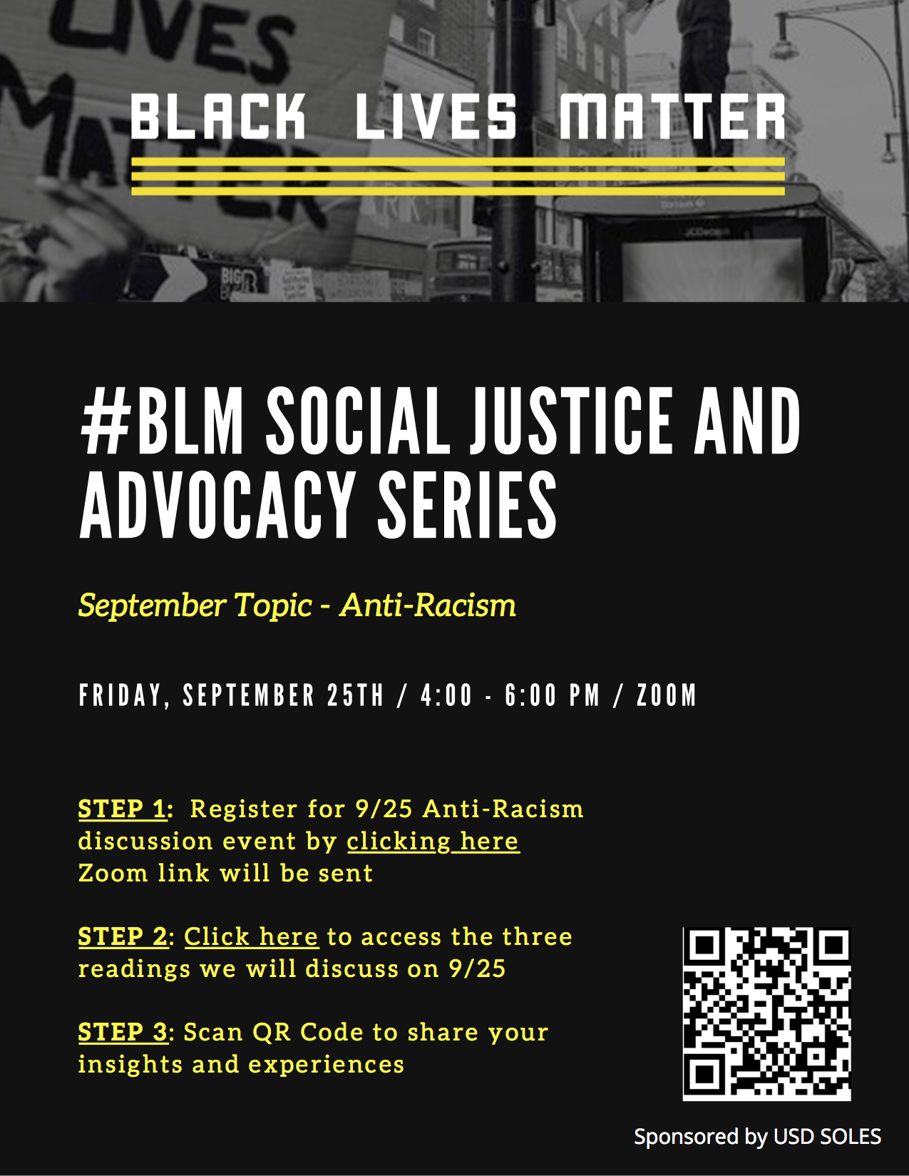 Campus Event - #BLM Social Justice and Advocacy Series - September ...
