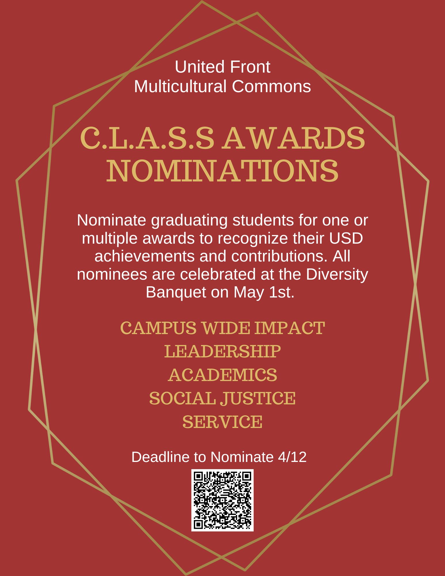 Nomination Deadline: C.L.A.S.S. Awards - University of San Diego