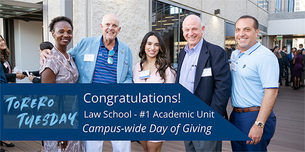 School of Law Takes 1st Place Among Academic Units on Torero Tuesday ...