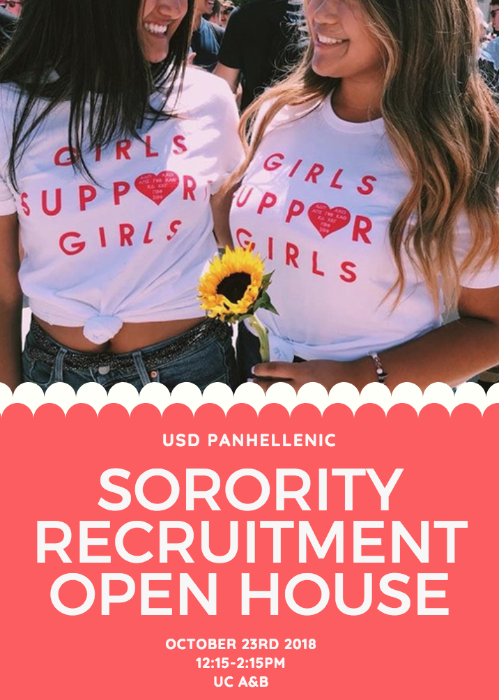 Campus Event - Sorority Recruitment Open House – USD News Center ...