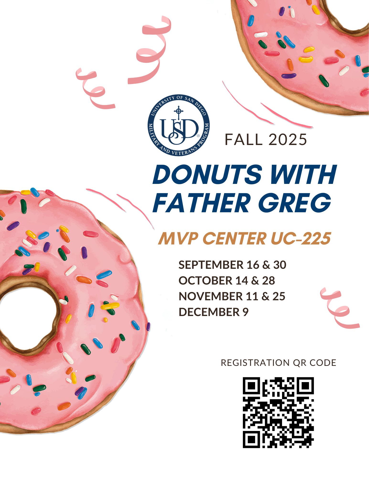 Campus Event - Donuts With Father Greg – USD News Center University of San Diego