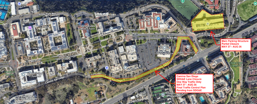 Campus Update: Summer Construction Projects to Impact Parking/Traffic in Some Areas - University ...